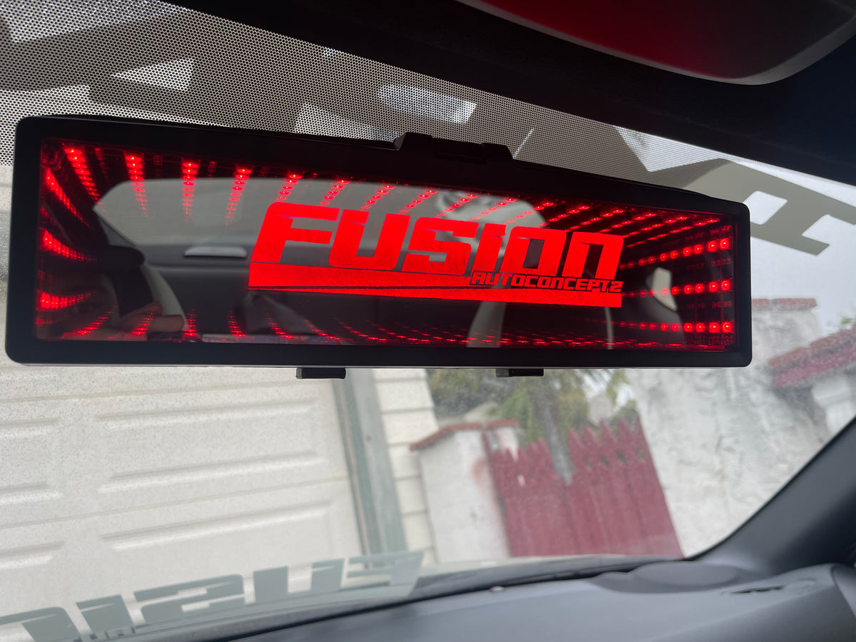 CUSTOM ENGRAVED INFINITY REAR VIEW MIRROR – Fusion Auto Conceptz