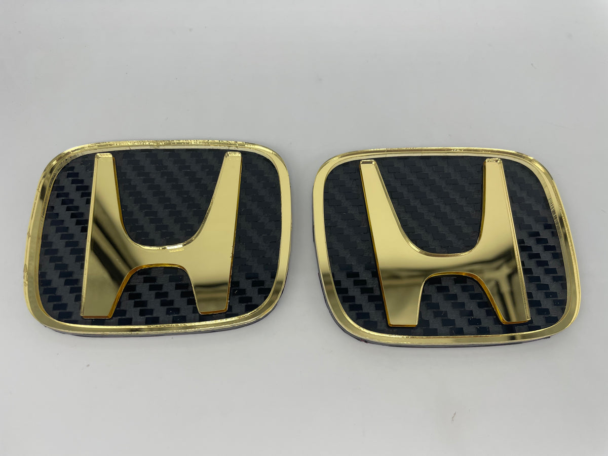 Carbon Look Honda V2 Badges – Fusion Auto Conceptz