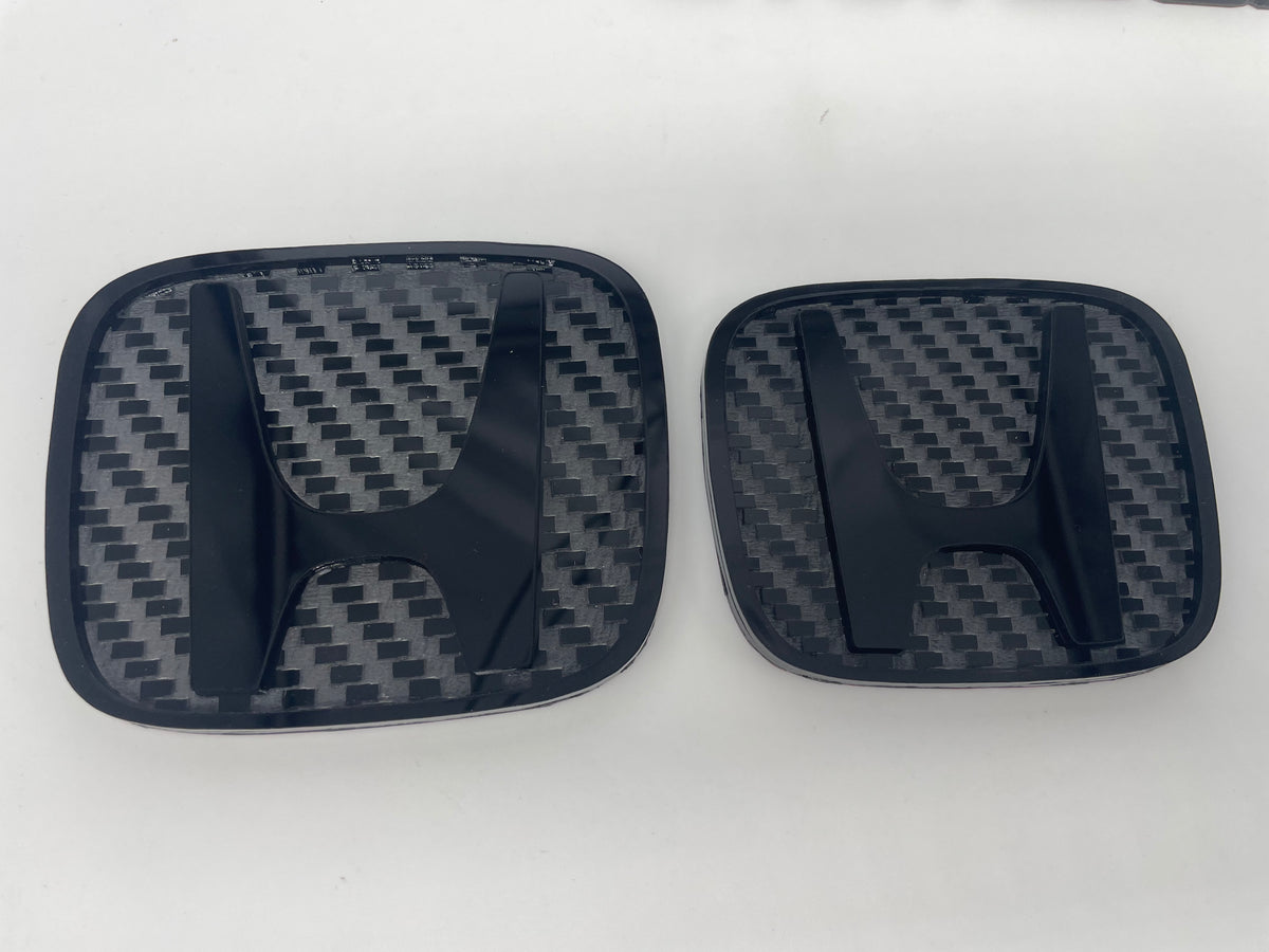 Carbon Look Honda V2 Badges – Fusion Auto Conceptz