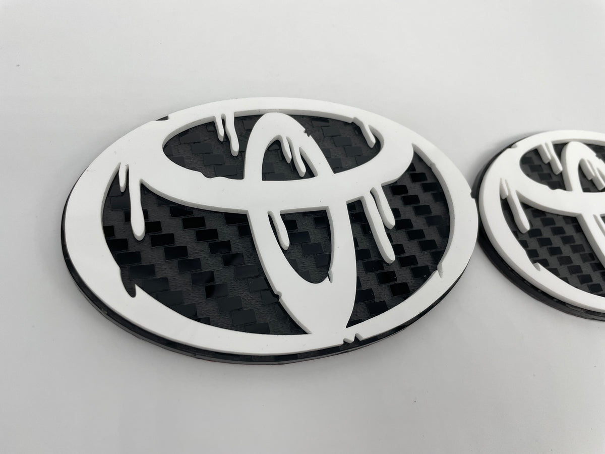 Carbon Look Toyota Drip Badges – Fusion Auto Conceptz